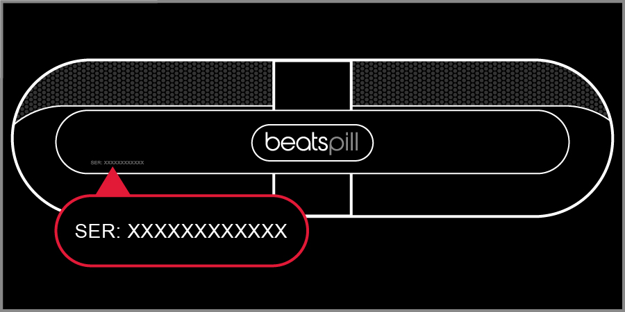 Find your Beats serial number